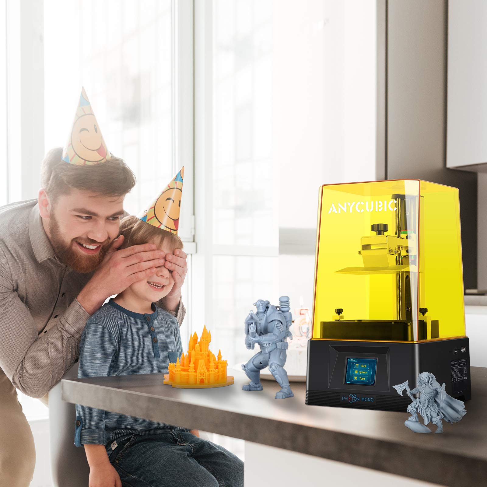 ANYCUBIC Photon Mono 3D Printer, UV LCD Resin 3D Printer Fast Printing with 6.08'' 2K Monochrome ...