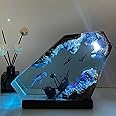Ocean Creative Epoxy Resin Wood Light Lamp, Handmade Multi Color ...