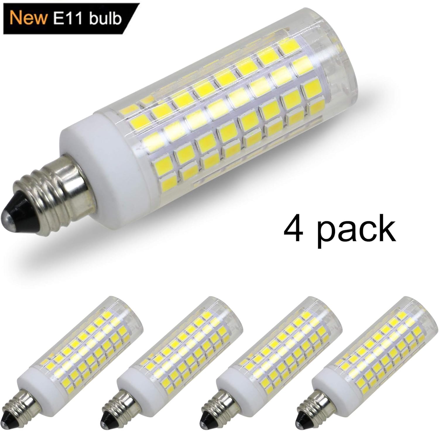 Amazon.com: [4-Pack] E11 led Bulb, 75W or 100W Equivalent Halogen ...
