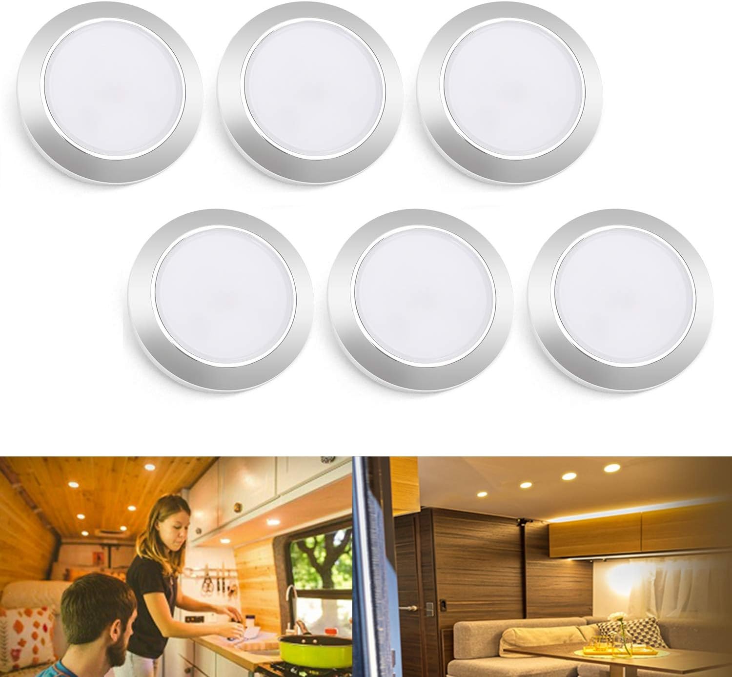 SUPAREE 12v LED Downlights With Chrome Plated Surround, Recessed ...