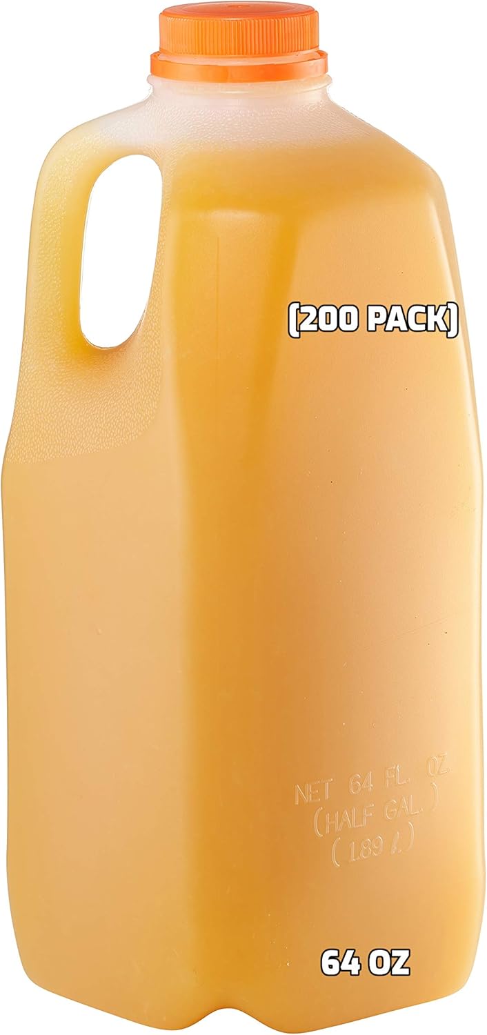 Amazon.com: [200 PACK] Empty Plastic Juice Bottles with Tamper Evident ...
