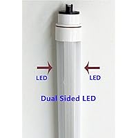 NYLL - (Pack of 2) 6 FT/ 72" Plug & Play LED Sign Lamp - (Single-Sided) Daylight (6000K) T12/HO ...