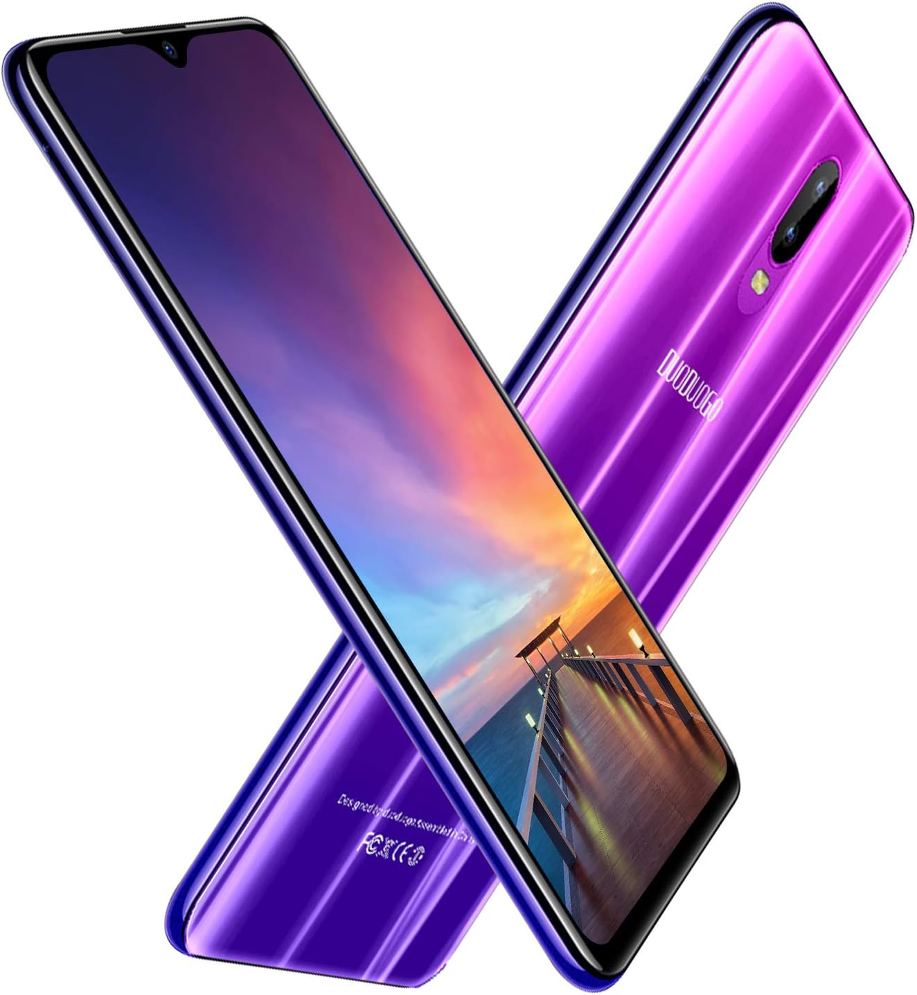 DUODUOGO Móviles Libres 4G 4GB RAM 64GB ROM Face ID Android 8.1 ...