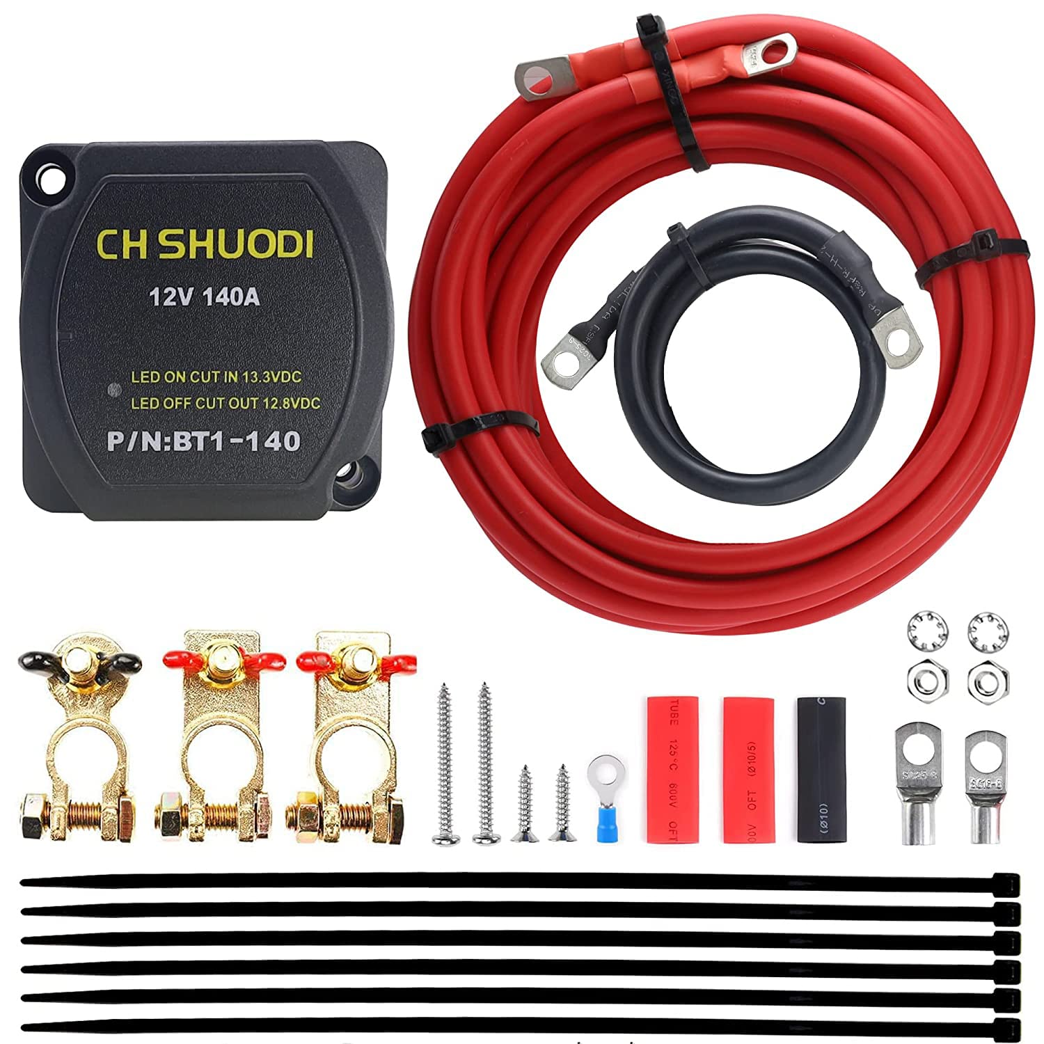 Mua CH SHUODI 12v 140 Amp Dual Battery Isolator Kit Battery Isolator ...