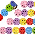 Amazon.com: AnyDesign 32.8Ft Colorful Happy Face Bulletin Board Border ...
