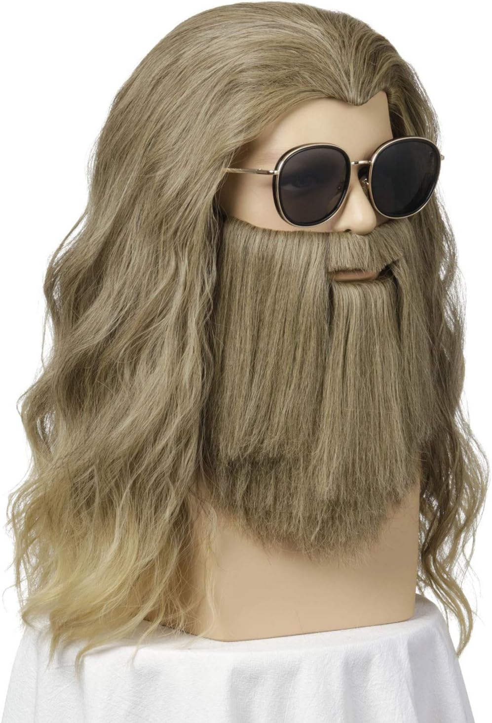 FVCENT Adult and Kids Mens Long Golden Brown Curly Thor Cosplay Wig ...