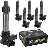 Amazon.com: KacuYelin UF569 Ignition Coil Pack & Iridium Spark Plugs Compatible with GMC Acadia ...