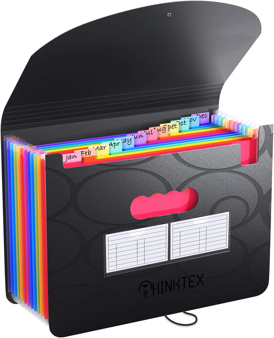 Thinktex Documents Folder Organizer 12 Pockets Expanding File Folder