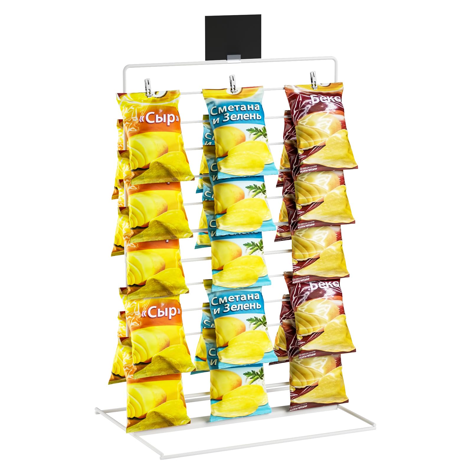 dootiva Potato Chip Rack - Chip Display Rack for Bagged Snack ...