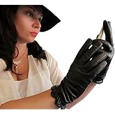 Touchpoint Fownes Men's Fleece Lined Black Stretch Lambskin Leather ...