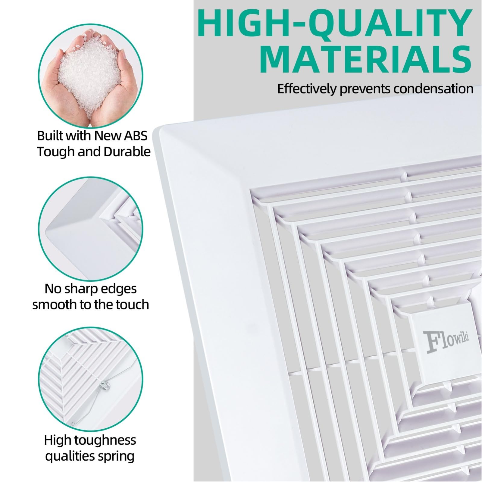 Mua Flowild 12x12 Bathroom Exhaust Fan Cover with Springs Replacement ...