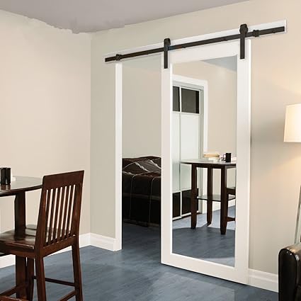 Sliding Door Track Kit, Modern Sliding Barn Door Closet Hardware Track ...