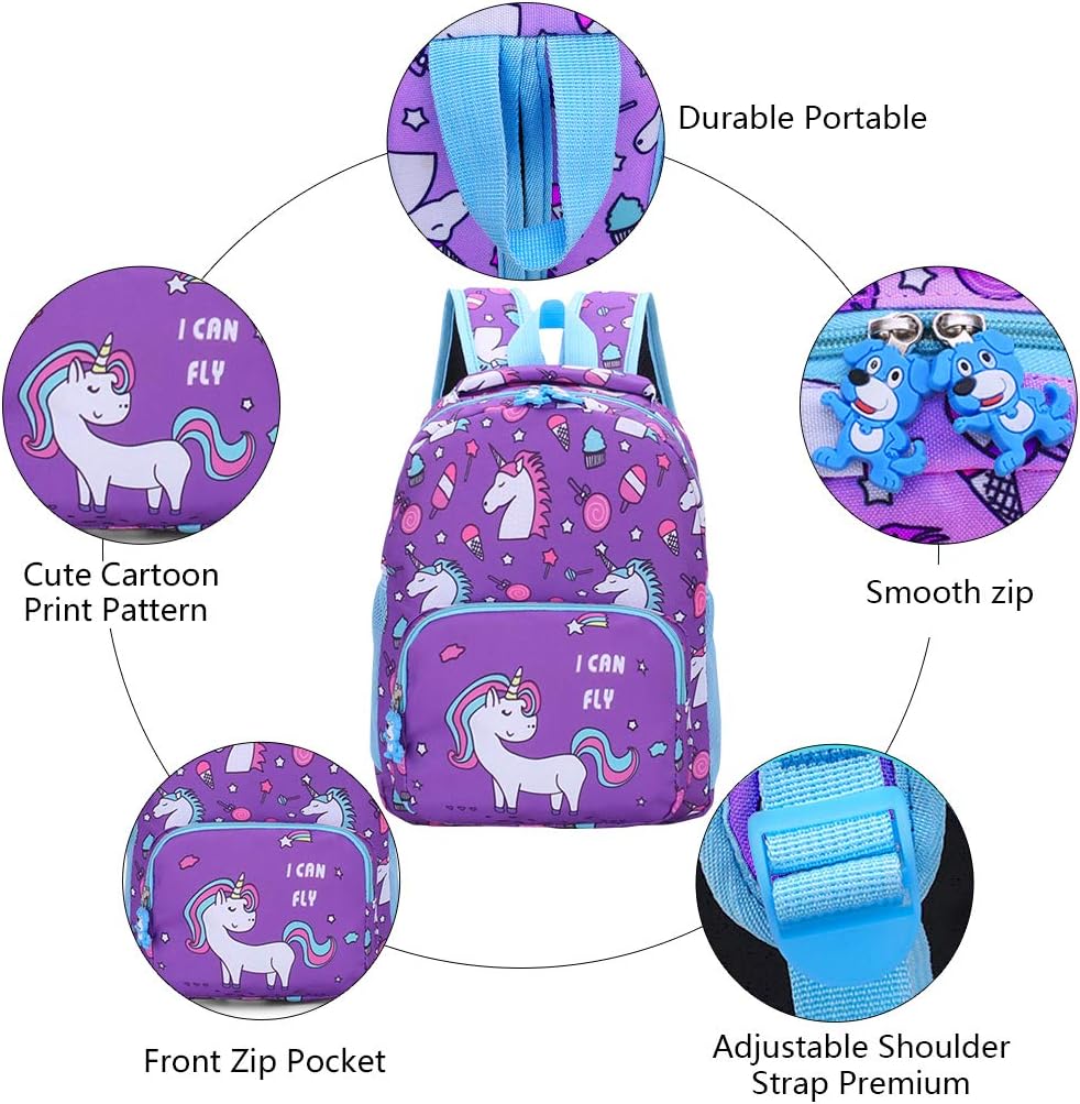 Childern’s Backpack, Little Girl Princess Schoolbag Toddler Daypack ...