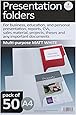 Corporate & Presentation White Matt Presentation Folders A4 Size (Pack ...