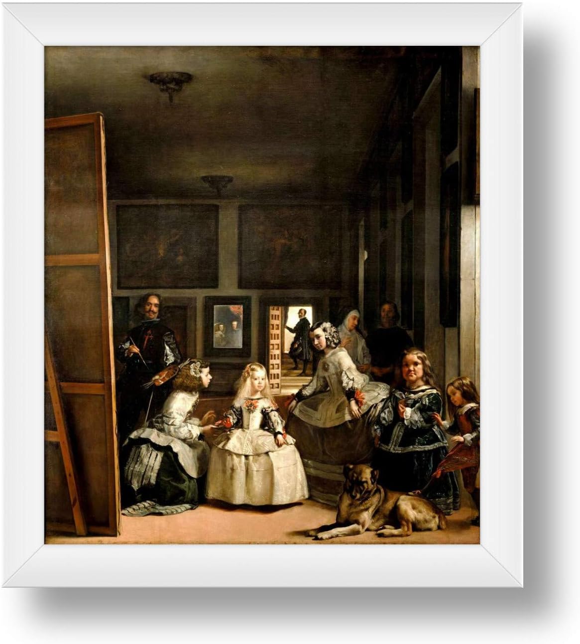 Alonline Art - Las Meninas Maids Of Honour by Diego Velazquez | White ...