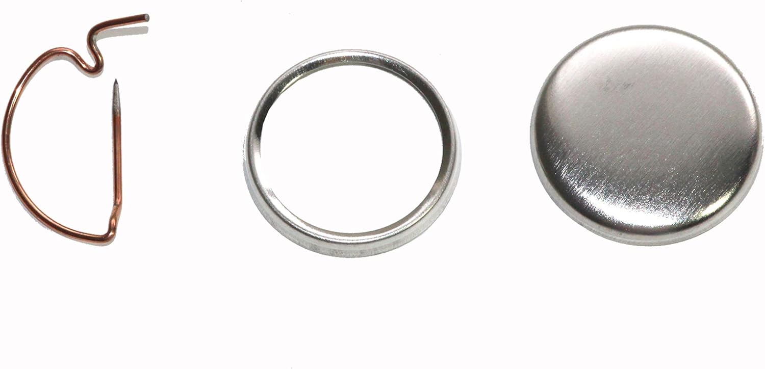 Amazon.com: 250 Pack - 1 Inch Diameter Pin Buttons Sets for Badge ...