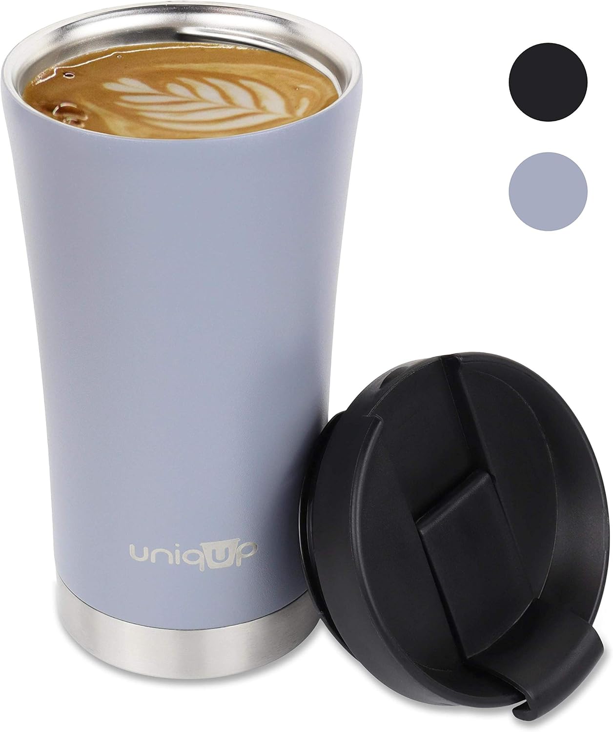 Uniqup Leak Proof Travel Mug - Premium Insulated Reusable Coffee Cup ...