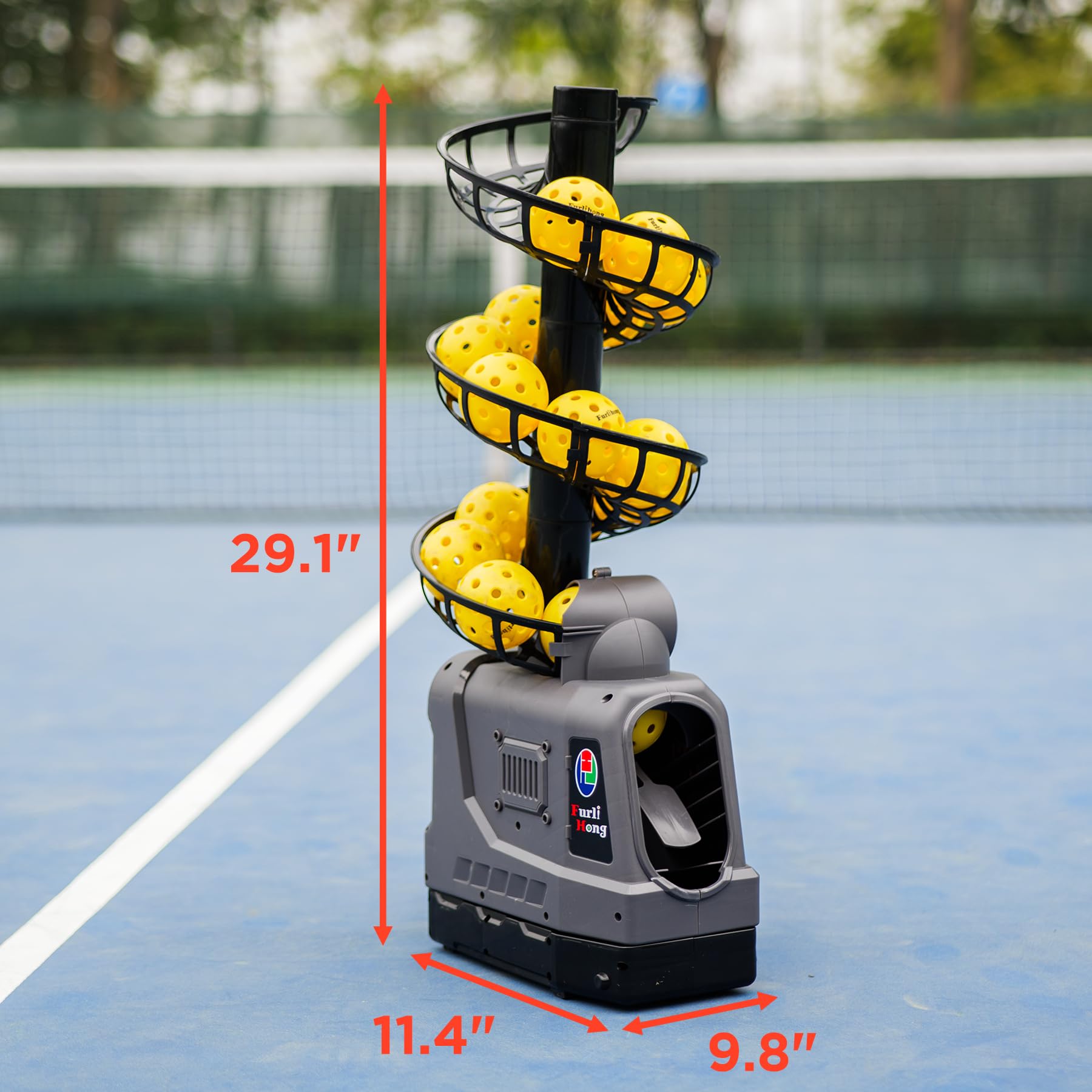 Mua 681PBH Pickleball Machine with Auto Swing, 3 Angles & 4 Speeds ...