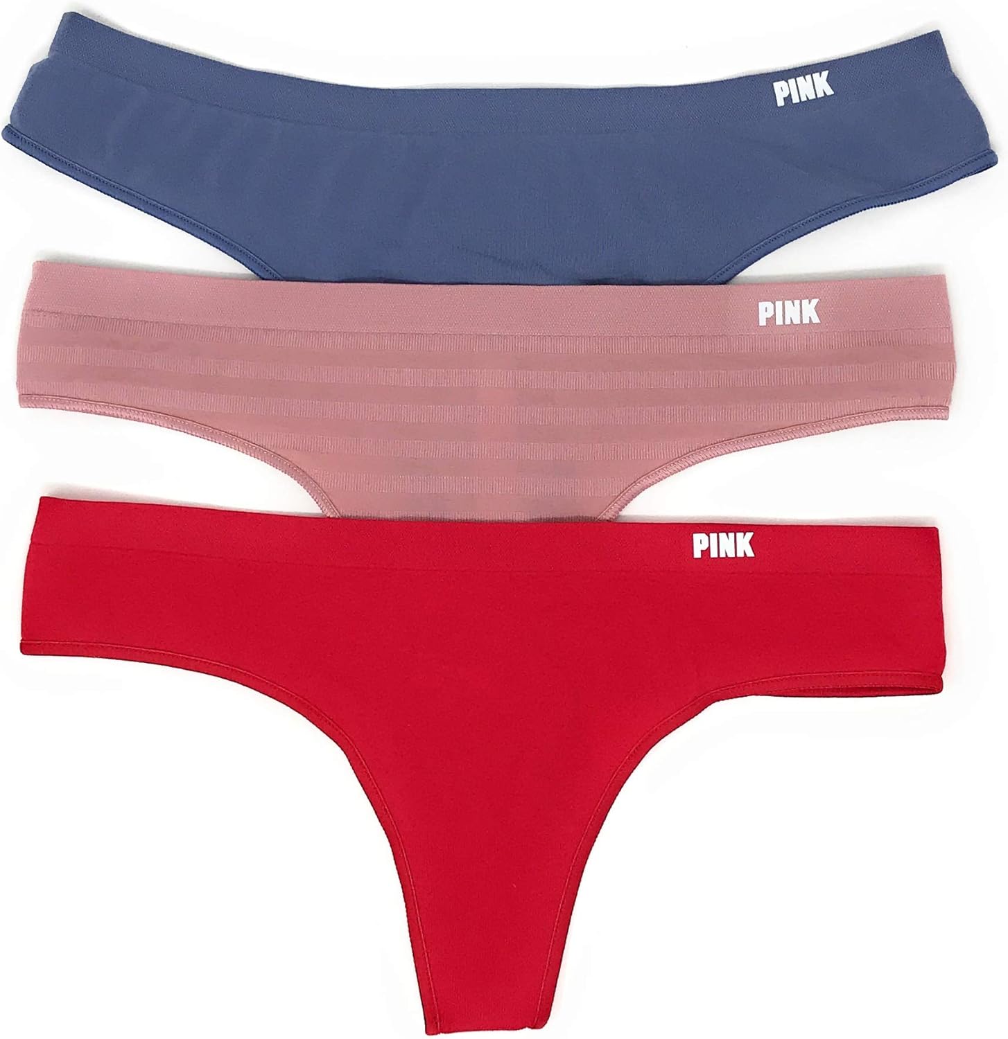 Victoria's Secret Tanga mit pinkem Logo, 3 Stück: Amazon.de: Bekleidung