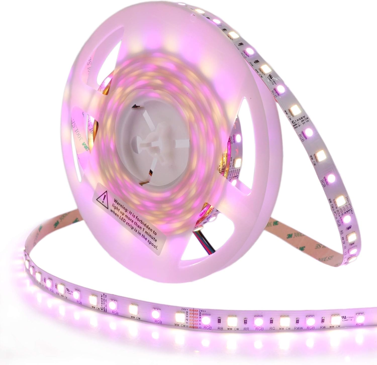 LTRGBW 5050 RGB+Tunable White Color 360 LEDs 24V RGB+CW-WW 5 Colors LED ...