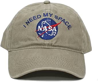 NASA I Need My Space Pigment Dye Embroidered Hat Cap Unisex Adult Multi ...