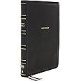 NKJV, Deluxe End-of-Verse Reference Bible, Personal Size Large Print, Leathersoft, Black, Thumb ...