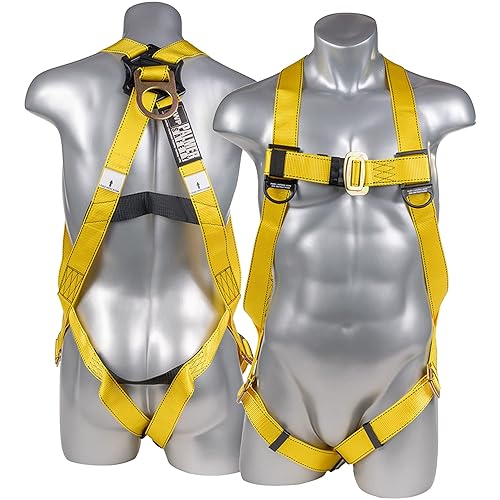 Palmer Safety Full Body Harness 3pt Adjustment, Dorsal D-Ring, Fall ...