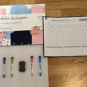 MRLY Home - Magnetischer Wochenplaner - Whiteboard Wochenkalender für ...