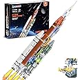 Amazon.com: INSOON Space Rocket Building Set with Lights Stand, 1055 ...