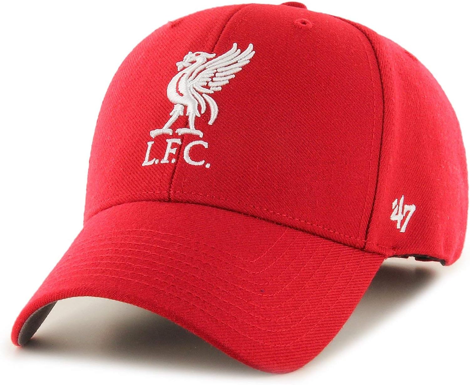 '47 Liverpool FC Brand MVP Red Team Cap : Amazon.co.uk: Sports & Outdoors