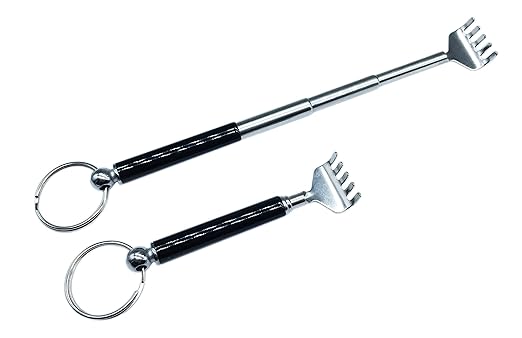 Amazon.com: Cerrxian Mini Portable Extendable Telescopic Metal Back ...