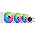 SAMA SM360 White 360mm AIO Liquid CPU Cooler – Adjustable LCD Display ...
