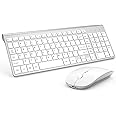 Amazon.com: Wireless Keyboard and Mouse Combo, Gamcatz Ultra Thin Full ...