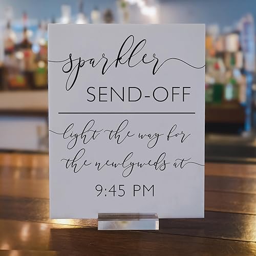 Sparkler Send Off Wedding Sign