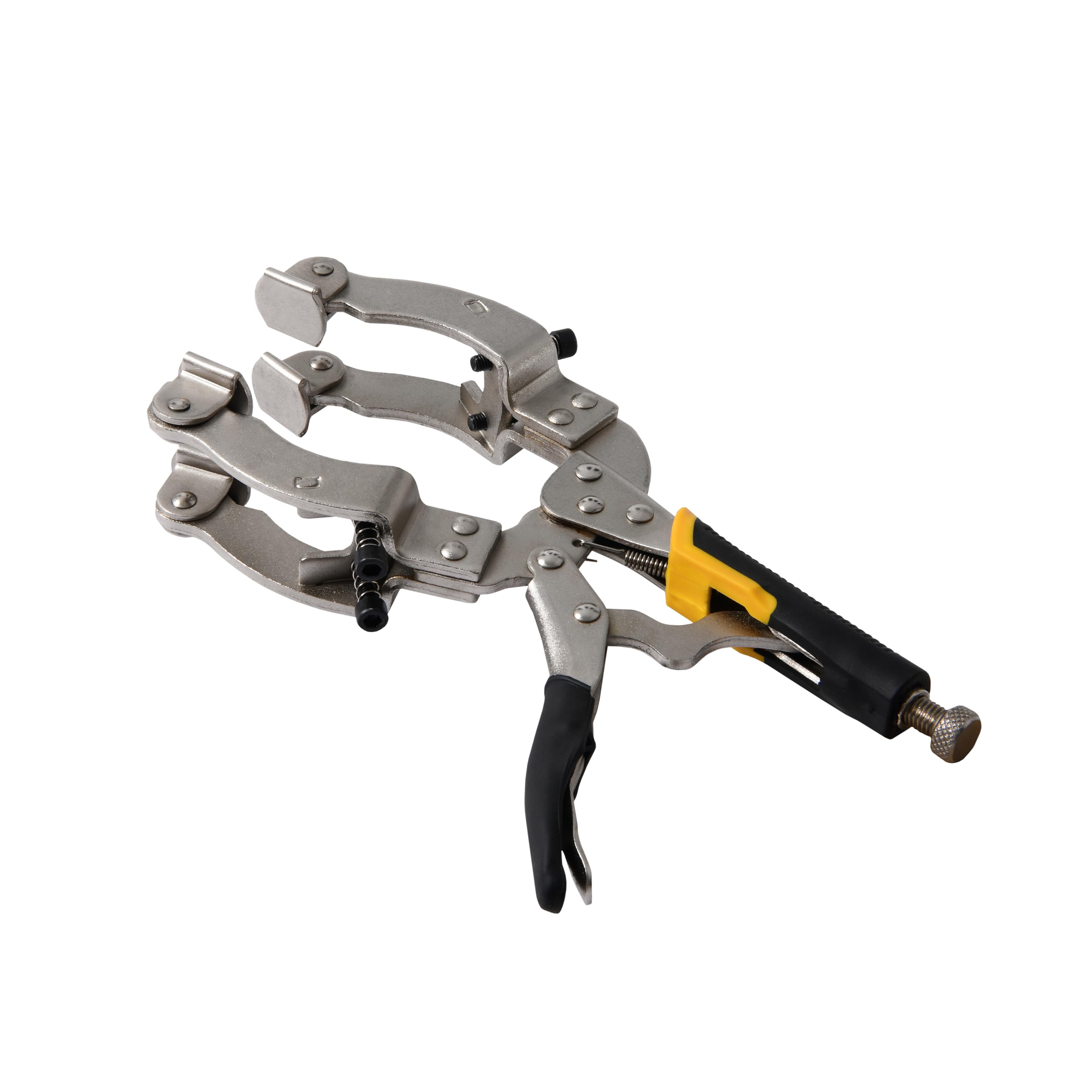 Locking C-Clamp Pipe and Tube Clamp with 4 Pads Vise Grip for Welding ...
