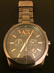 Armani Exchange Gents Stainless Steel Chronograph Watch AX2086: Amazon ...