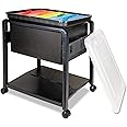 Amazon.com: Advantus 55758 Folding Mobile File Cart, 14-1/2w x 18-1/2d ...