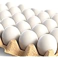 Amazon.com: (24 Pieces) Hyper-Realistic White Wooden Eggs - 2 Dozen ...