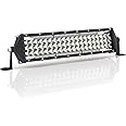 Zmoon 12 Inch LED Light Bar 264W, IP67 Waterproof Five Rows Spot ...