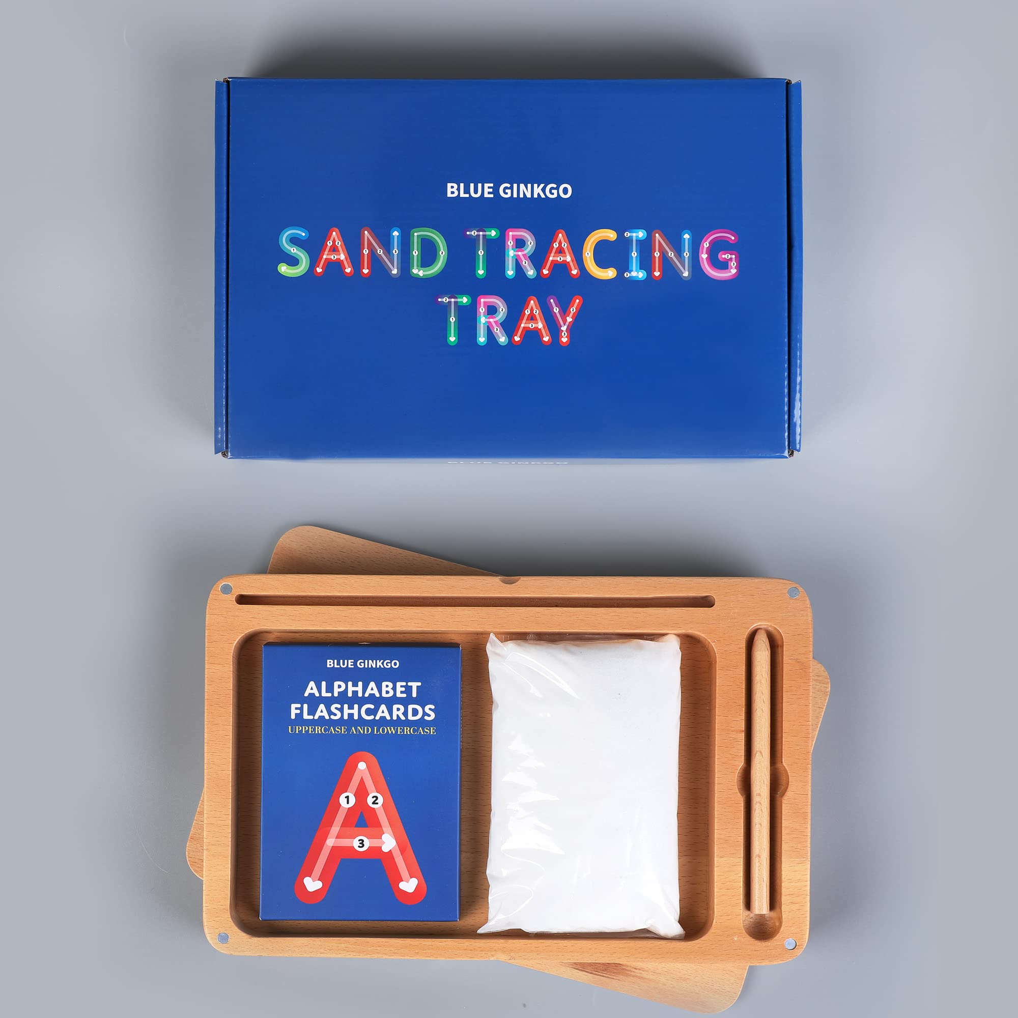 Mua BLUE GINKGO Montessori Sand Tray - Premium Sand Tray with Lid ...