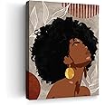 Amazon.com: Black Boho Wall Art, African American Boho Wall Art, Boho Black Woman Wall Art ...