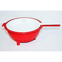 Amazon.com: Tupperware Double Colander in Red and White: Home & Kitchen