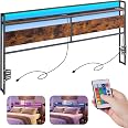 Amazon.com - ELYKEN Headboard for King Size Bed, Backboard with Outlets ...