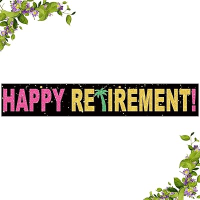 Officially Retired Farewell Banner - Retirement Party Decorations in ...