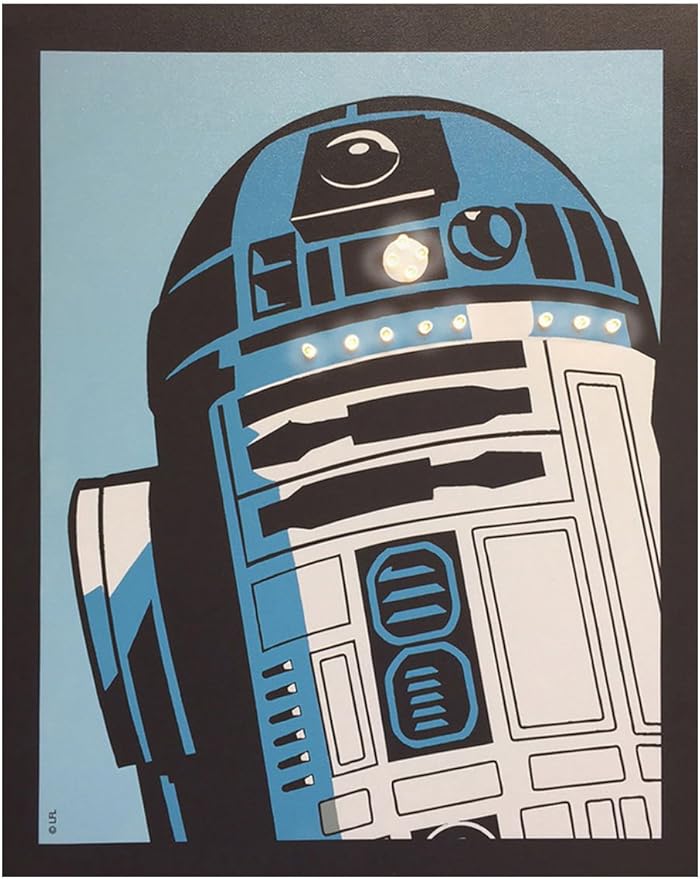 Star Wars "R2D2 Pop Illuminated Canvas Art Picture (Small): Amazon.co ...