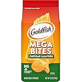 Amazon.com: Goldfish Mega Bites, Sharp Cheddar Crackers, 5.9 Oz Bag