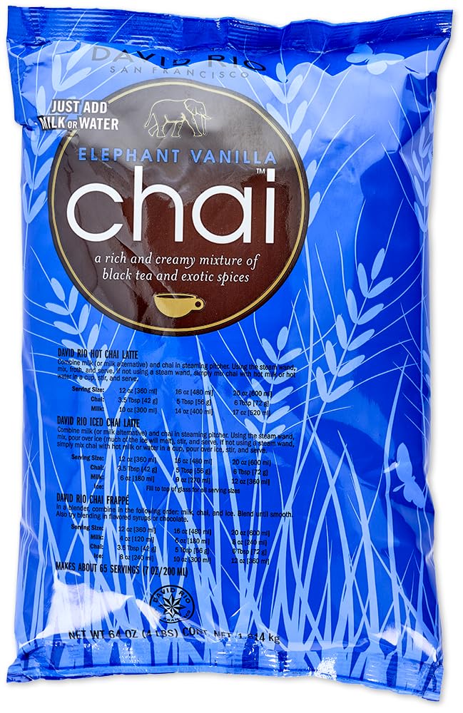 David Rio Food Service Bag Elephant Vanilla Chai, 1er Pack (1 x 1.8 kg ...