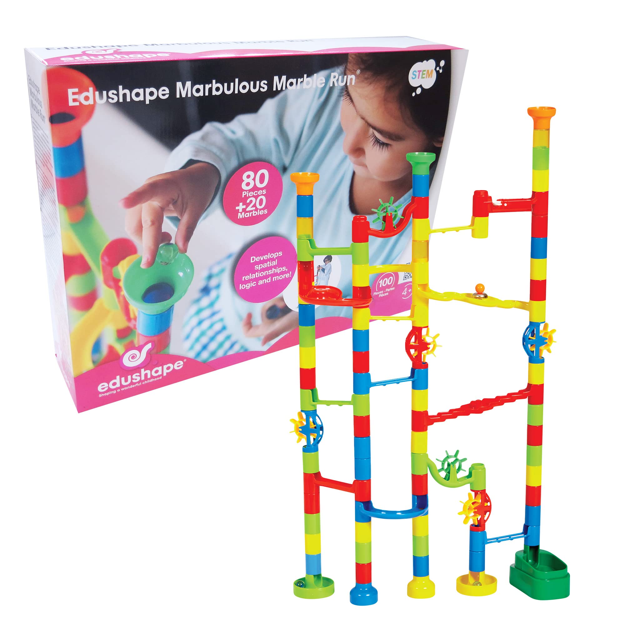 Mua Edushape Marbulous Marble Run Set - Marbles for Kids, Marble Maze ...