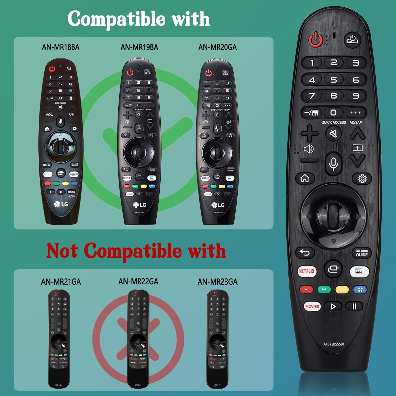 Mua LG Magic Remote Control Replacement for Smart TV, LG AKB75855501 ...
