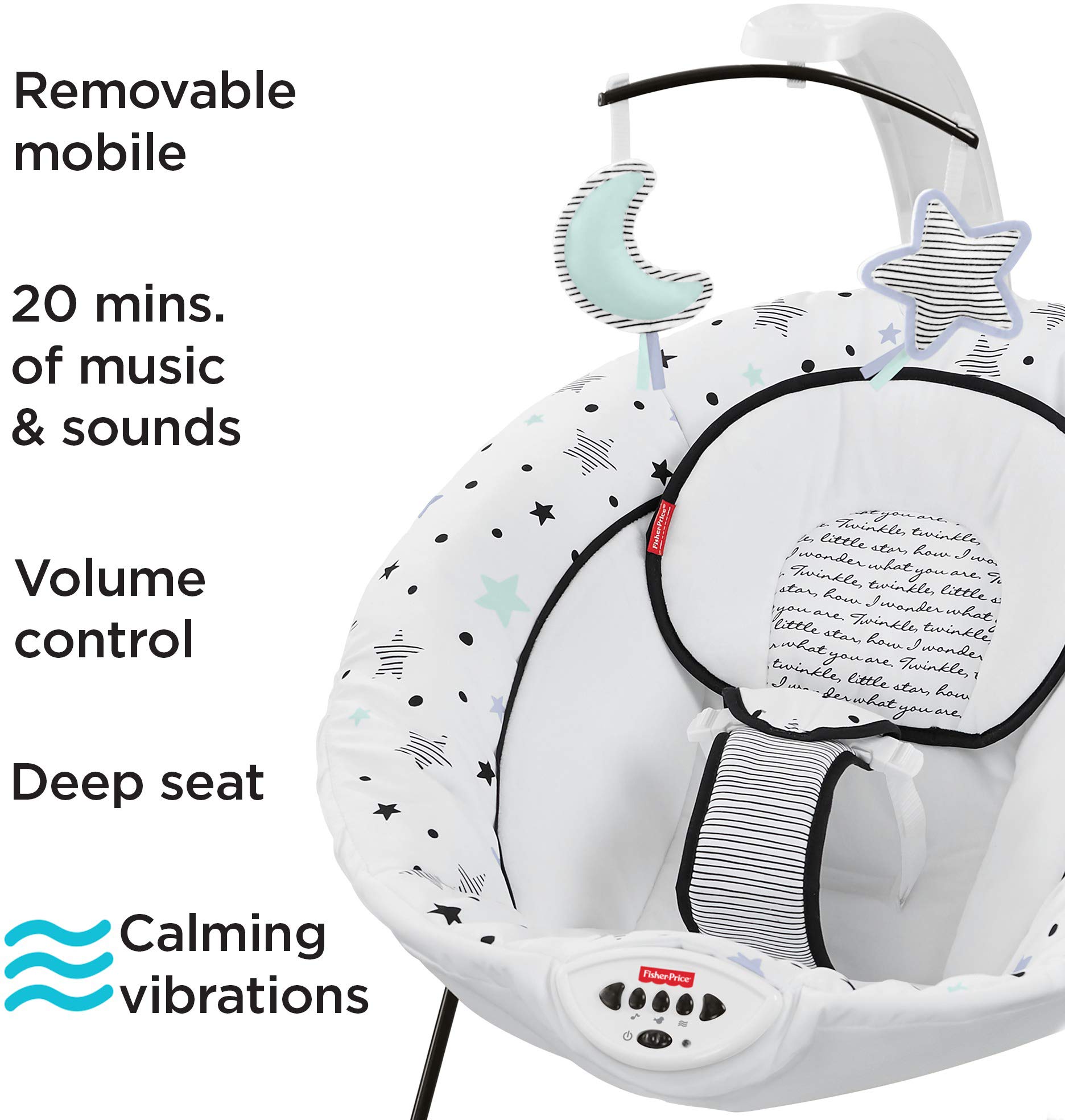 Fisher-Price Deluxe Bouncer: See & Soothe, Starry Night